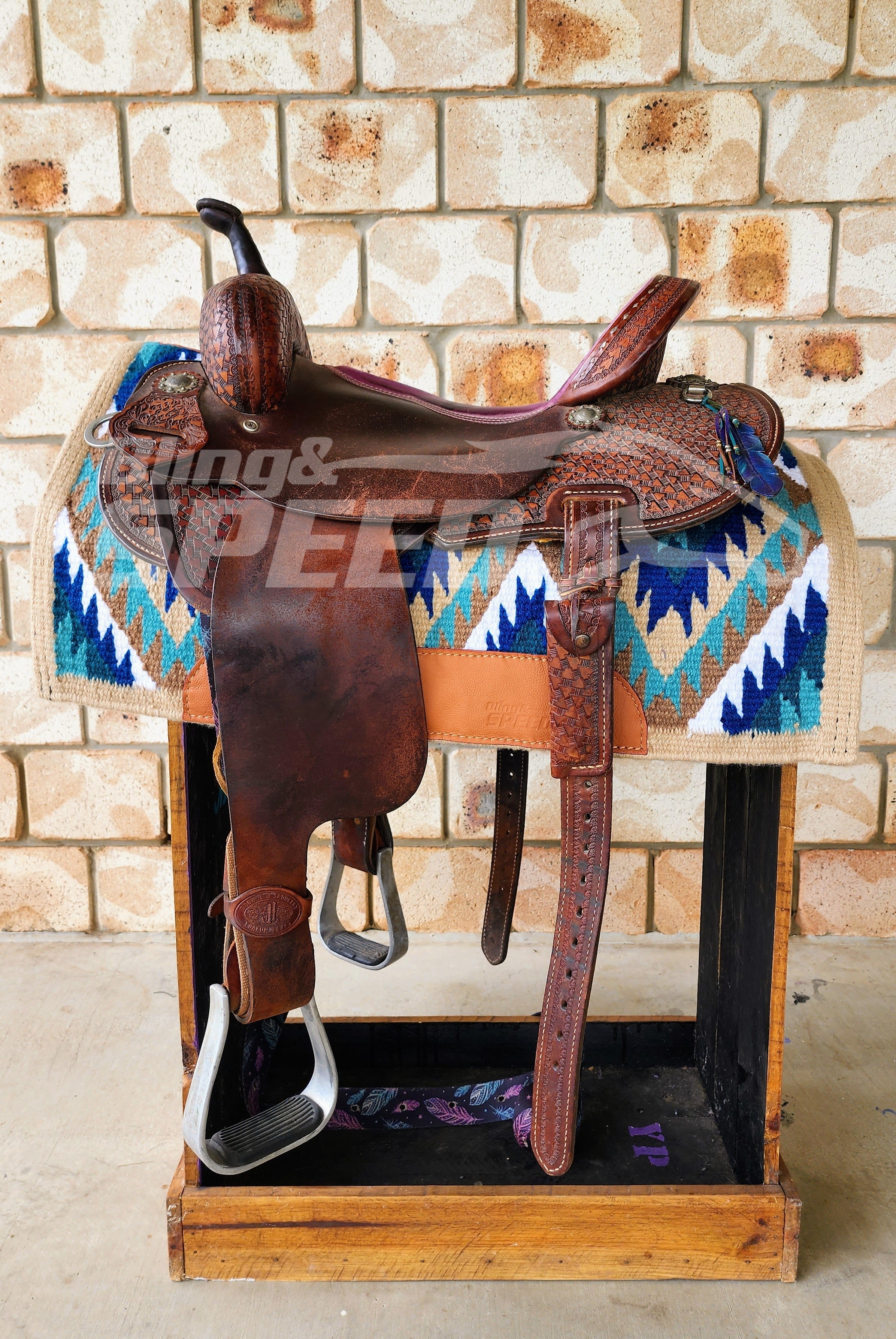 43. "Sand and Surf" Unicorn Saddle Pad – Bling and Speed