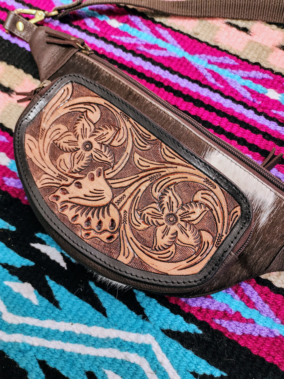 Festival Cowhide Bum Bag – Bling and Speed