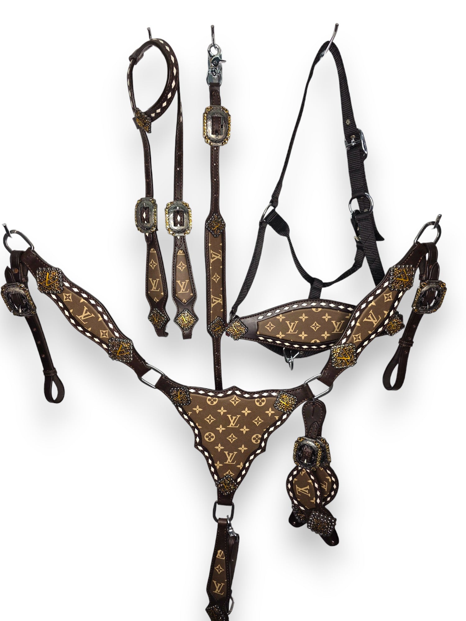 "Desert Gold" Luxe Designer-Inspired Tack Set – Bling and Speed