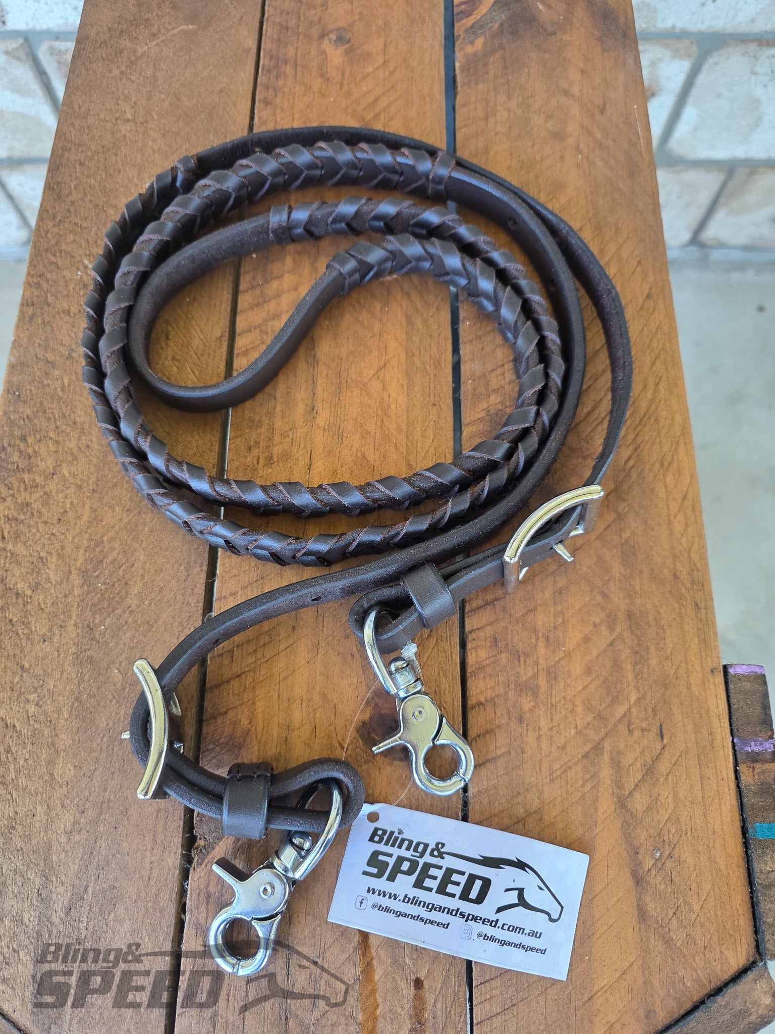 Laced Barrel Reins – Bling and Speed