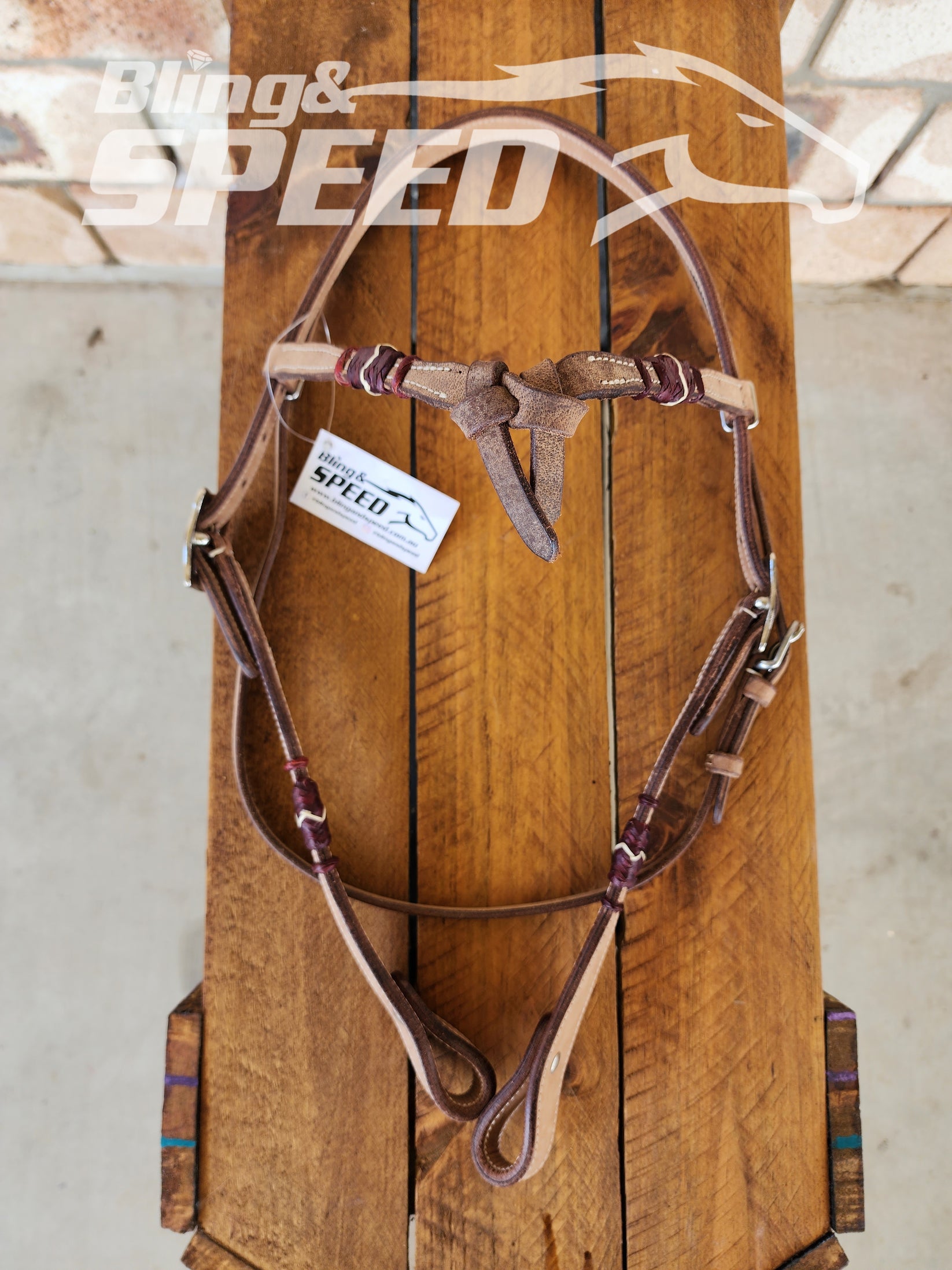 Futurity Knot with Rawhide Bridles – Bling and Speed