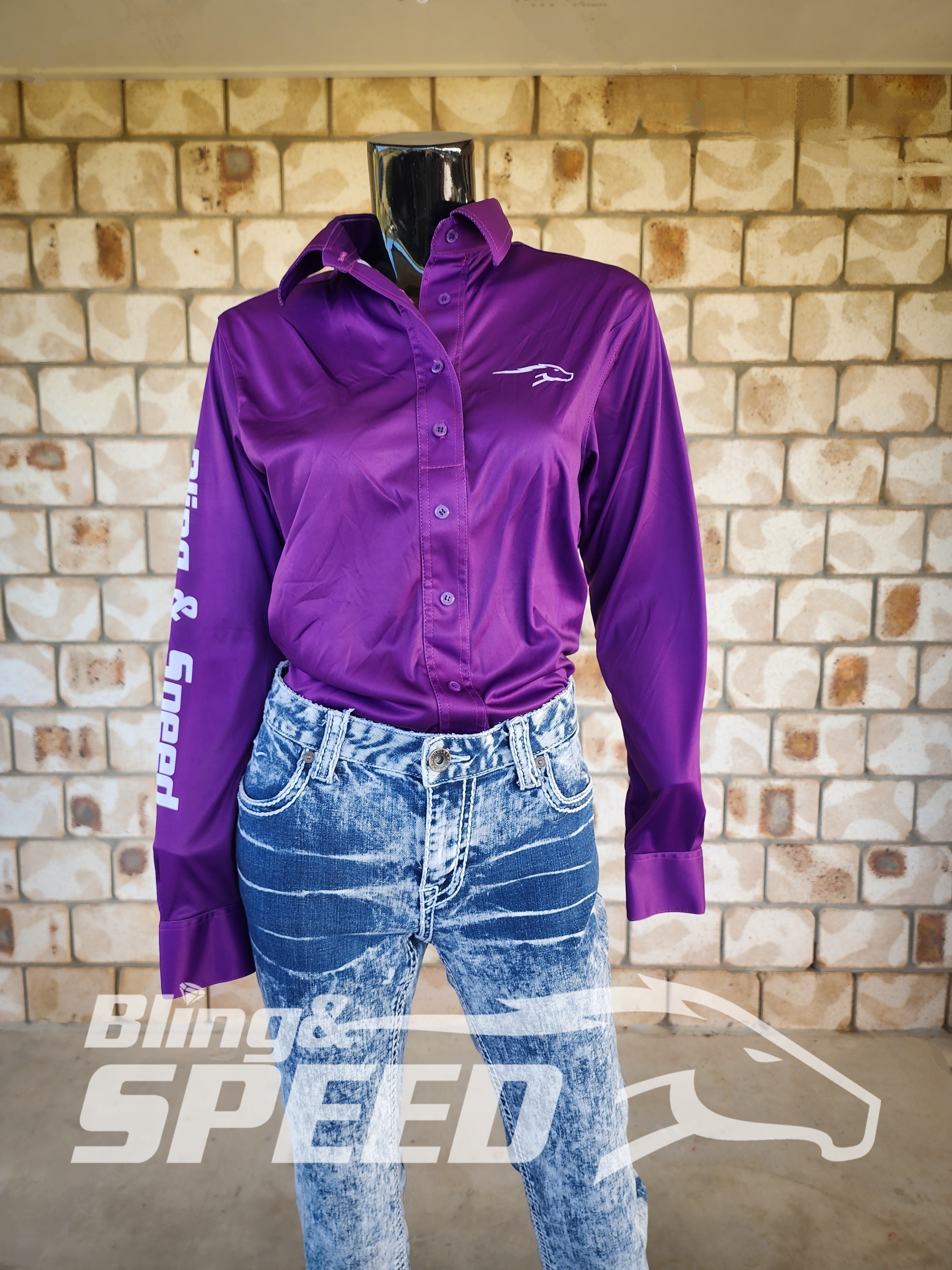 Purple Arena Shirt – Bling and Speed