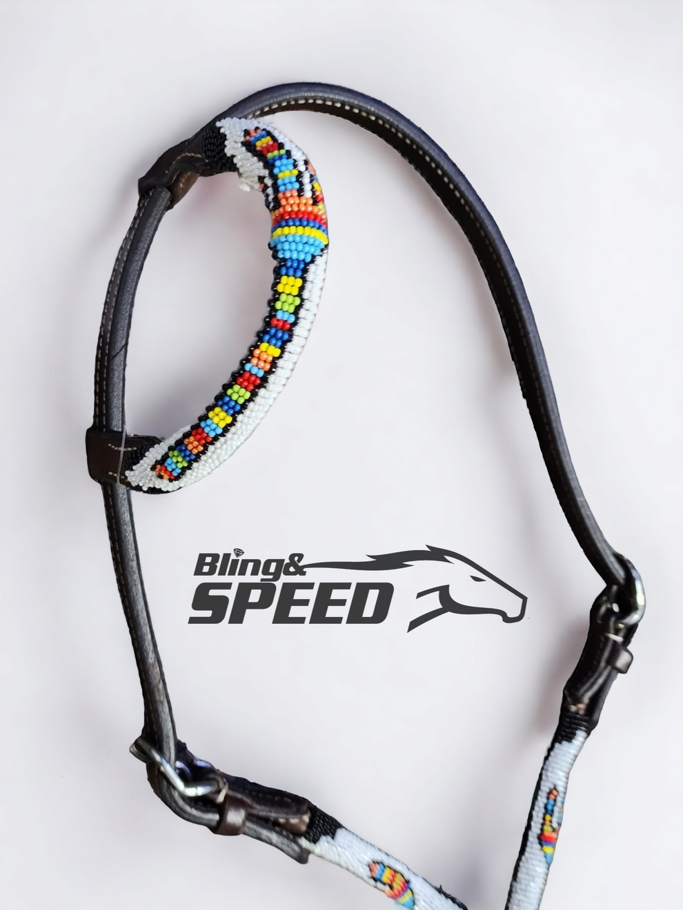 Beaded One Ear Bridle - Various Designs – Bling and Speed