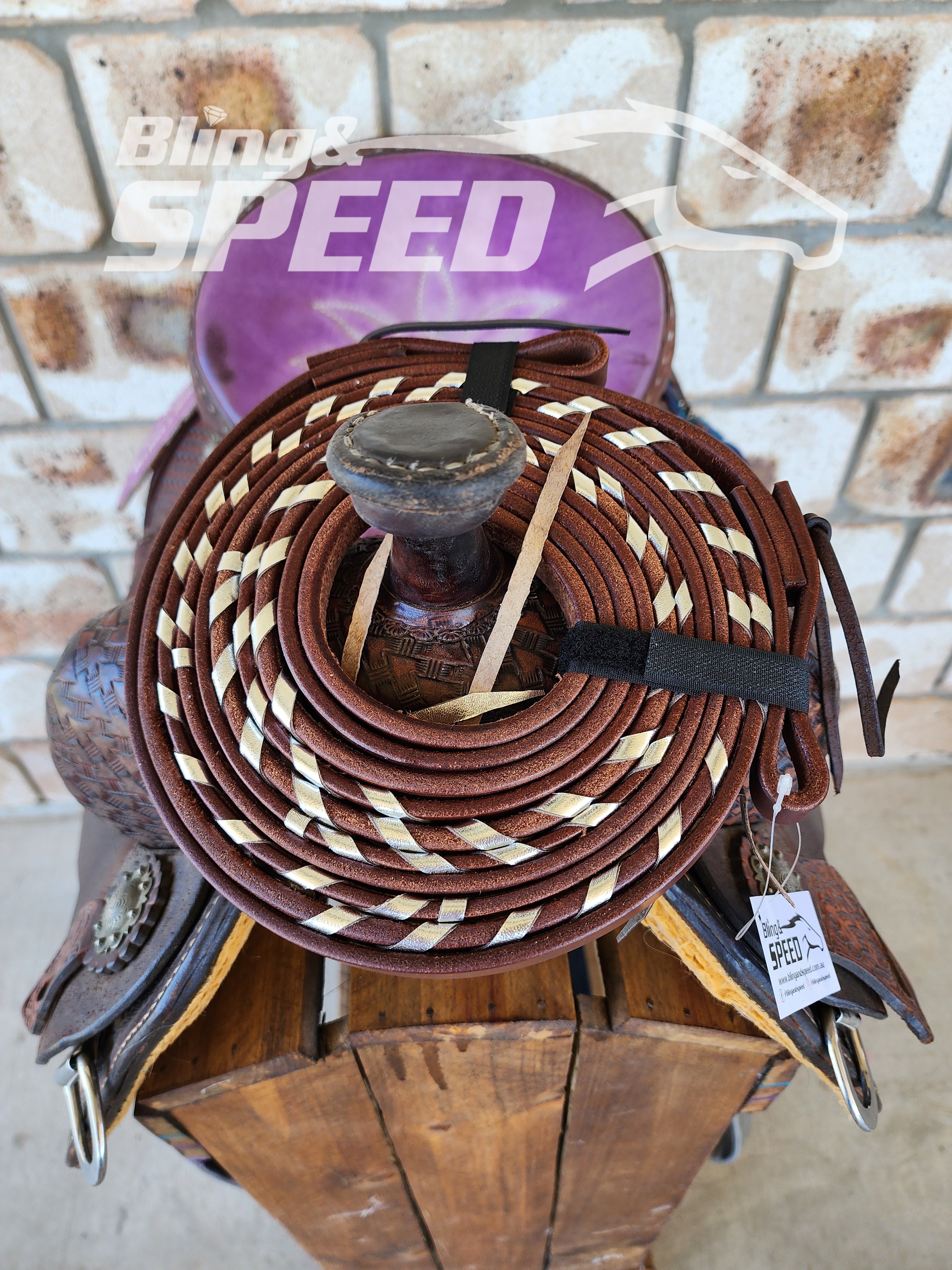 Bling & Speed Silver Laced Split Reins – Bling and Speed